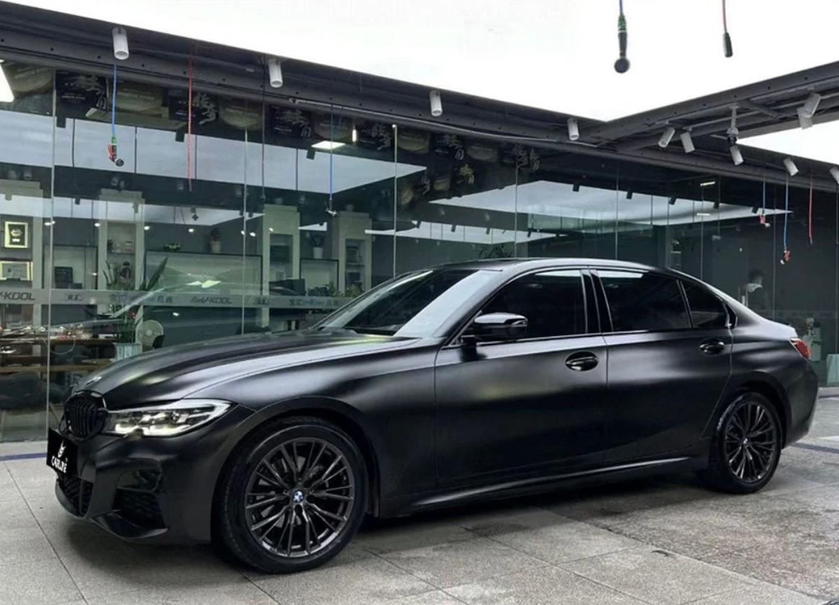 Wrap folie Matt Sort til bil og annet